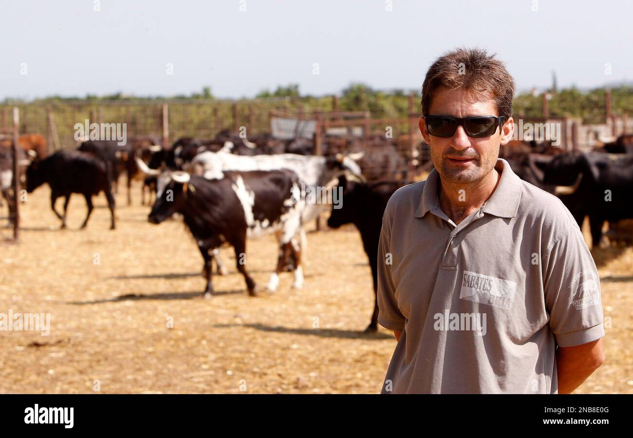 In this Sept. 9, 2011 photo, Gregorio de Jesus, the owner of the bull ...