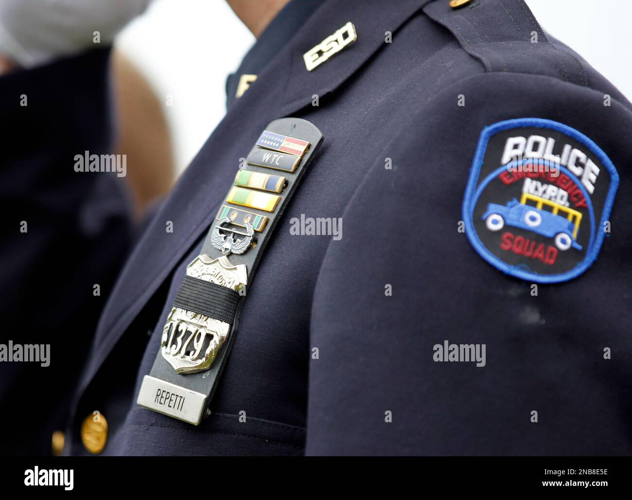 Nypd Police Badge With Black Band