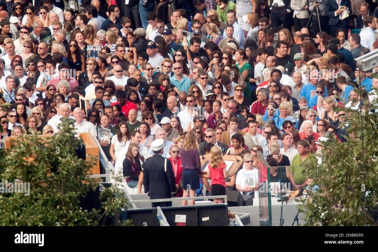 The names of those lost in the attack of 9/11 are read aloud at the ...
