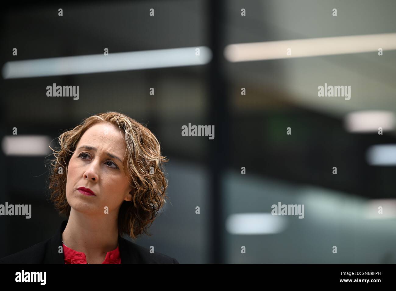 Victorian Minister for Mental Health, Gabrielle Williams looks on ...