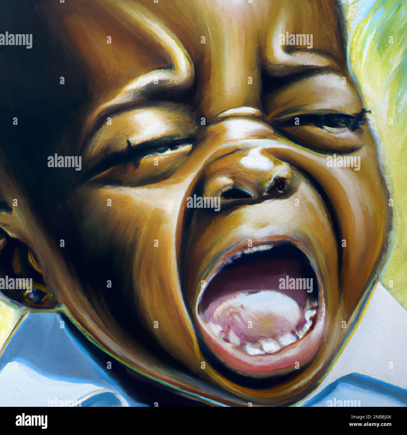 Sick baby crying hi-res stock photography and images - Alamy