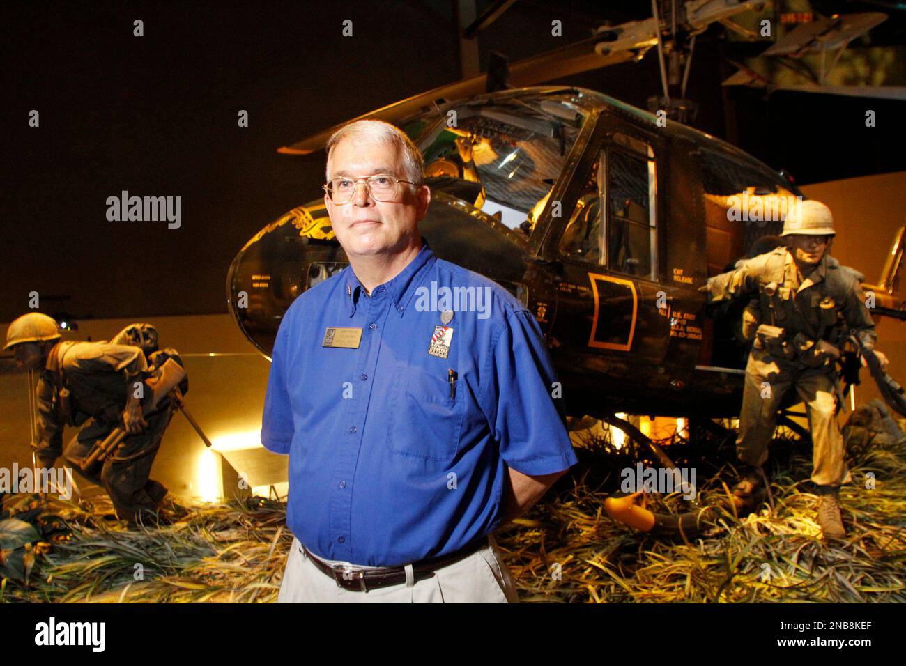 Retired Col. John M. House stands near the Vietnam Battle of the Ia ...