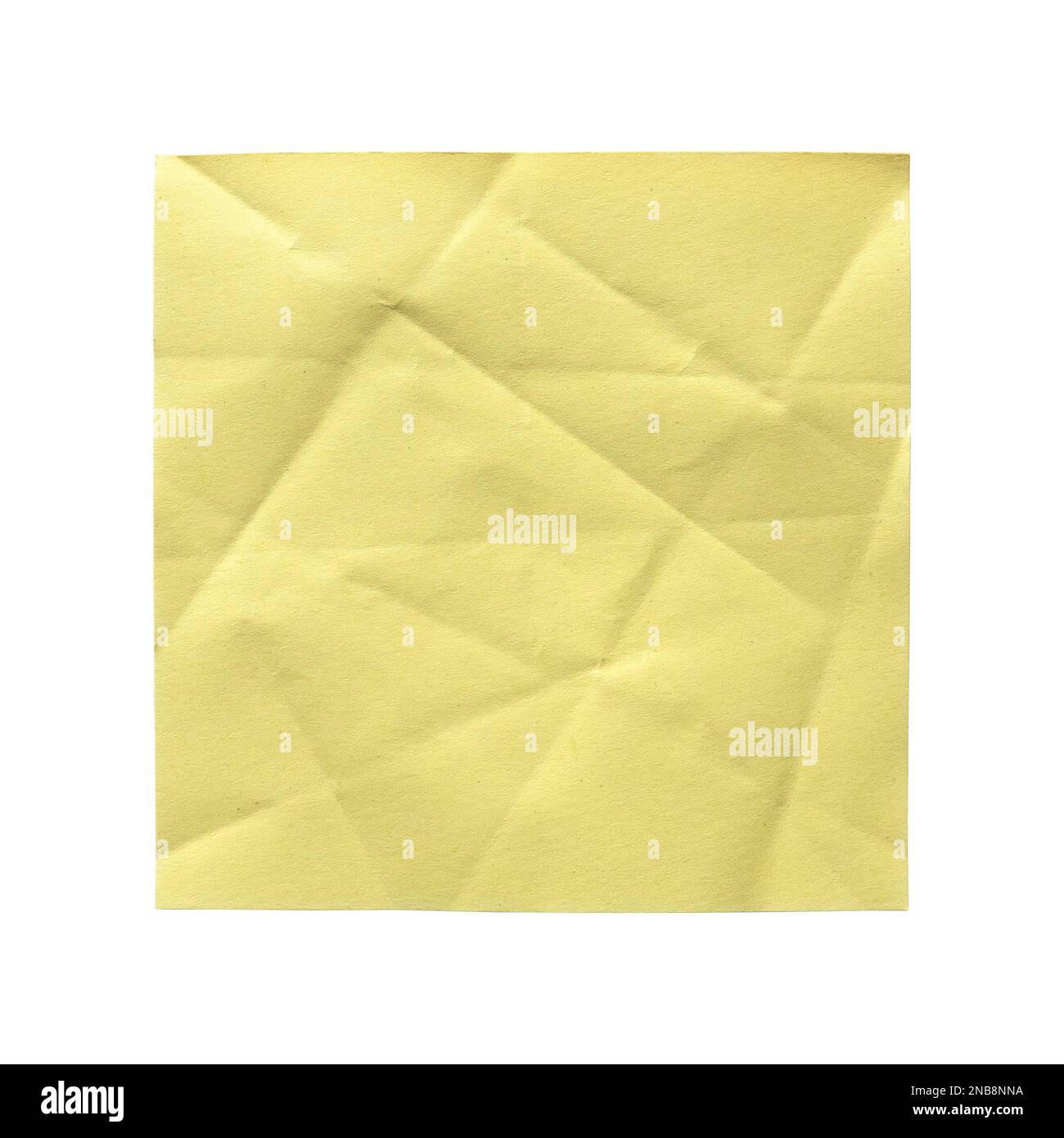 Yellow paper note memo wrinkled poster template. A poster mockup ...