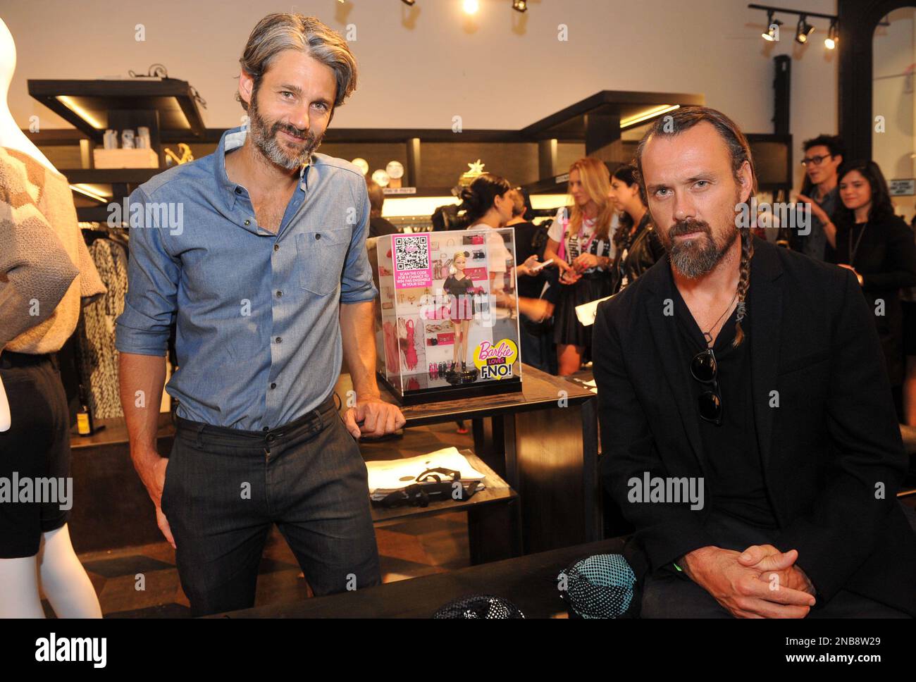 Rogan and Loomstate designers Scott Mackinlay Hahn, left, and Rogan ...