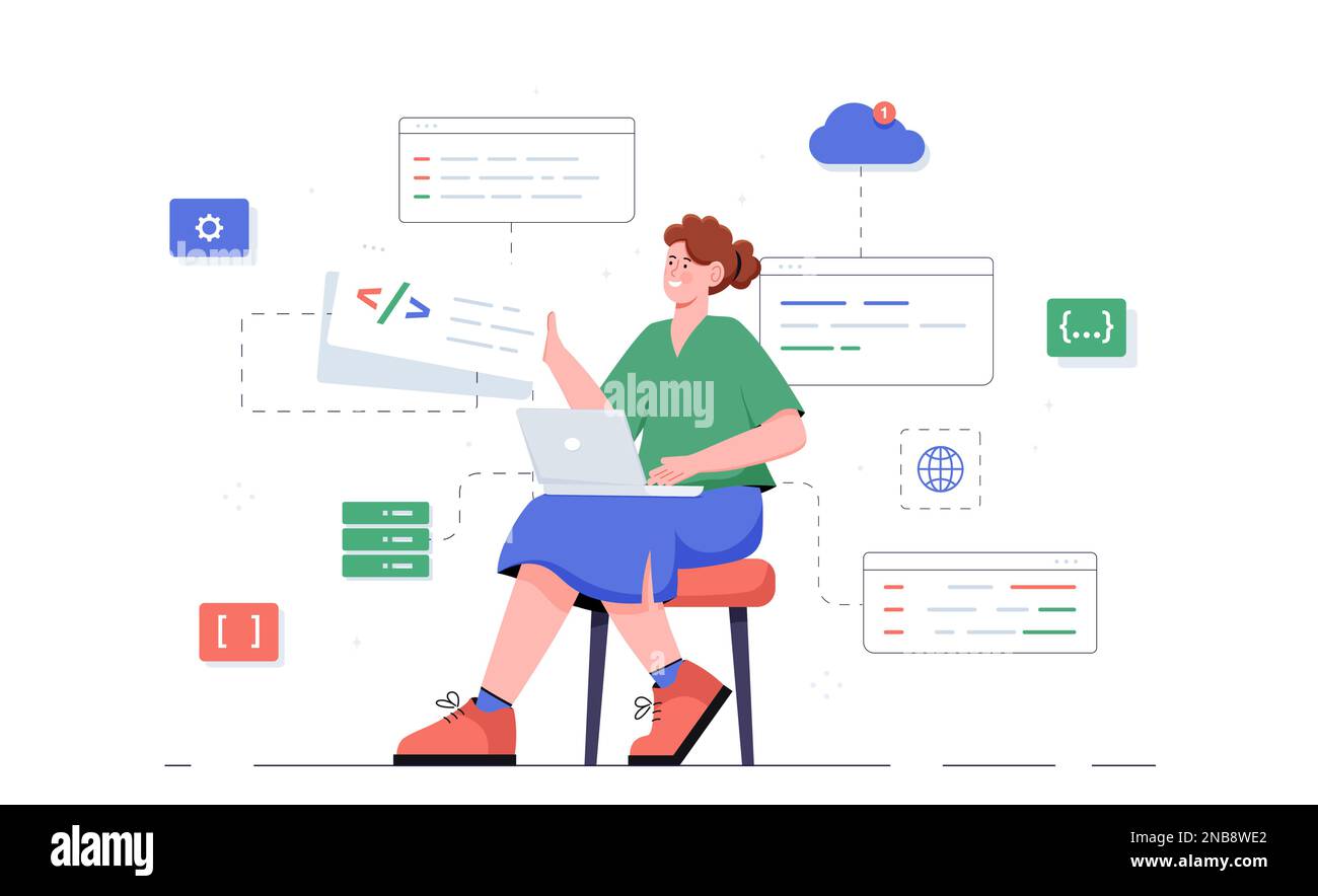 Developer of project Stock Vector Image & Art - Alamy