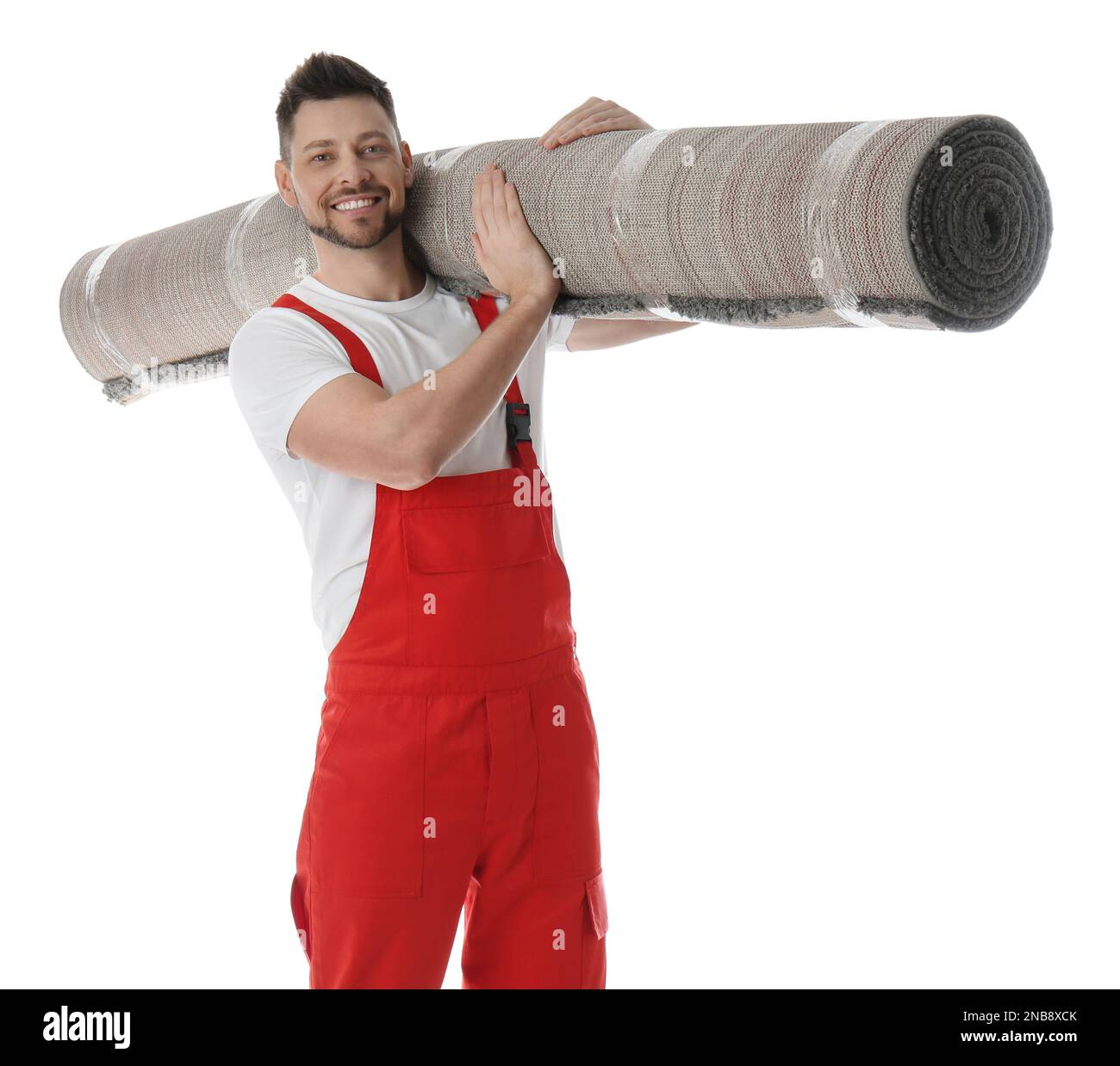 Man carrying red carpet hi-res stock photography and images - Alamy