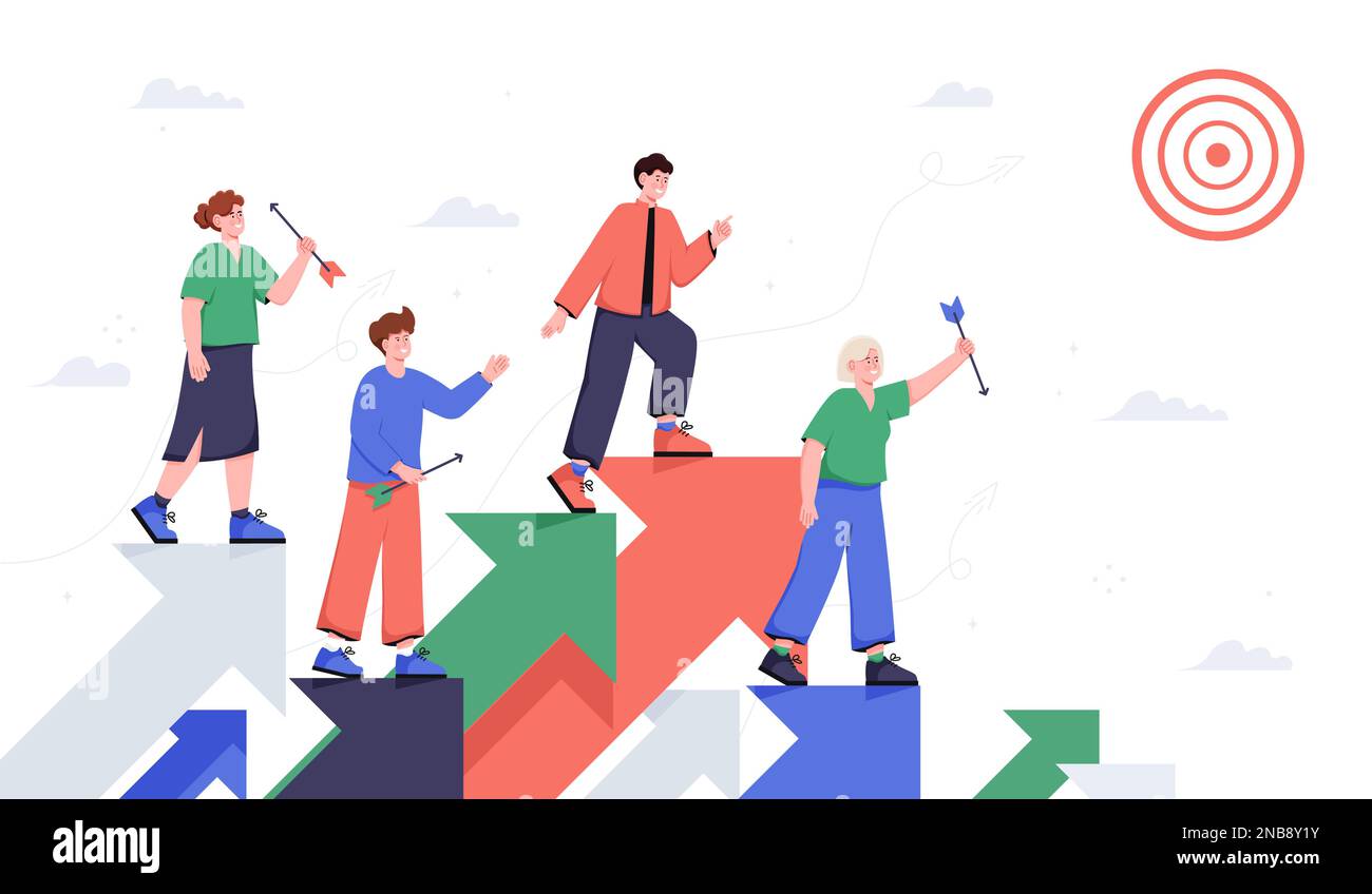 Strategic goal Stock Vector Images - Alamy