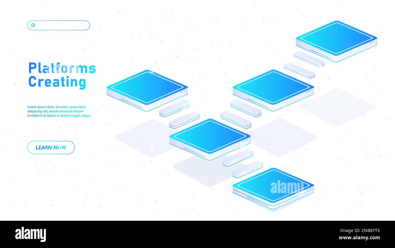 Platforms creating concept Stock Vector Image & Art - Alamy