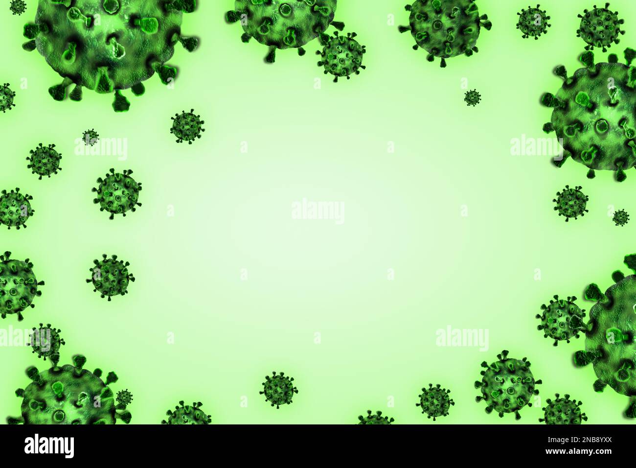 Illustration of dangerous virus. Global pandemic outbreak Stock Photo ...