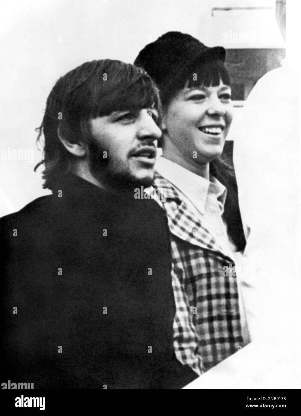 Ringo Starr, a member of the Beatles, sports a beard as he leaves ...