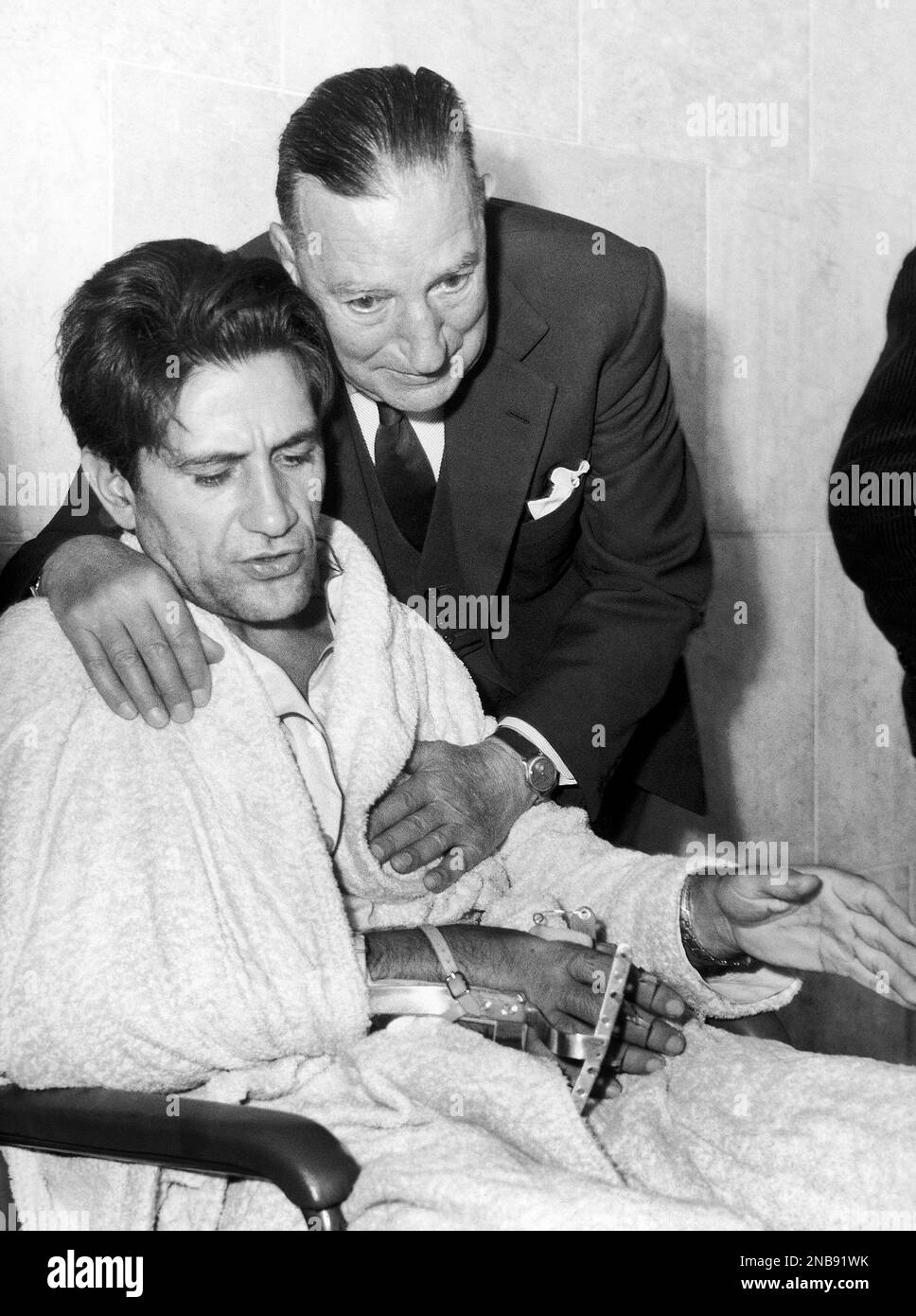 Italian movie director and journalist Gualtiero Jacopetti consoled by ...