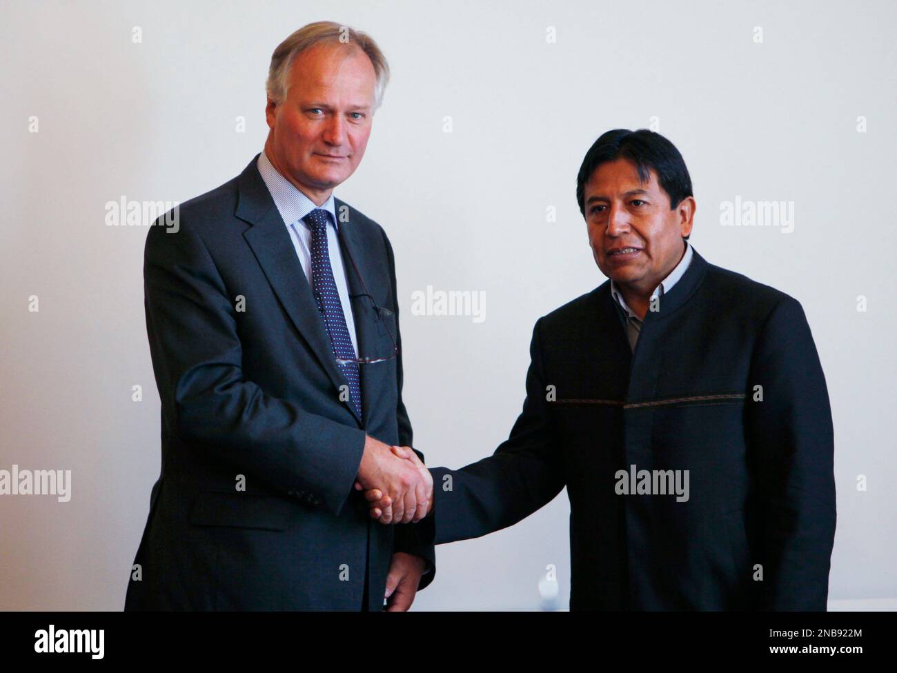 European Commission Director for the Americas Christian Leffler, left ...
