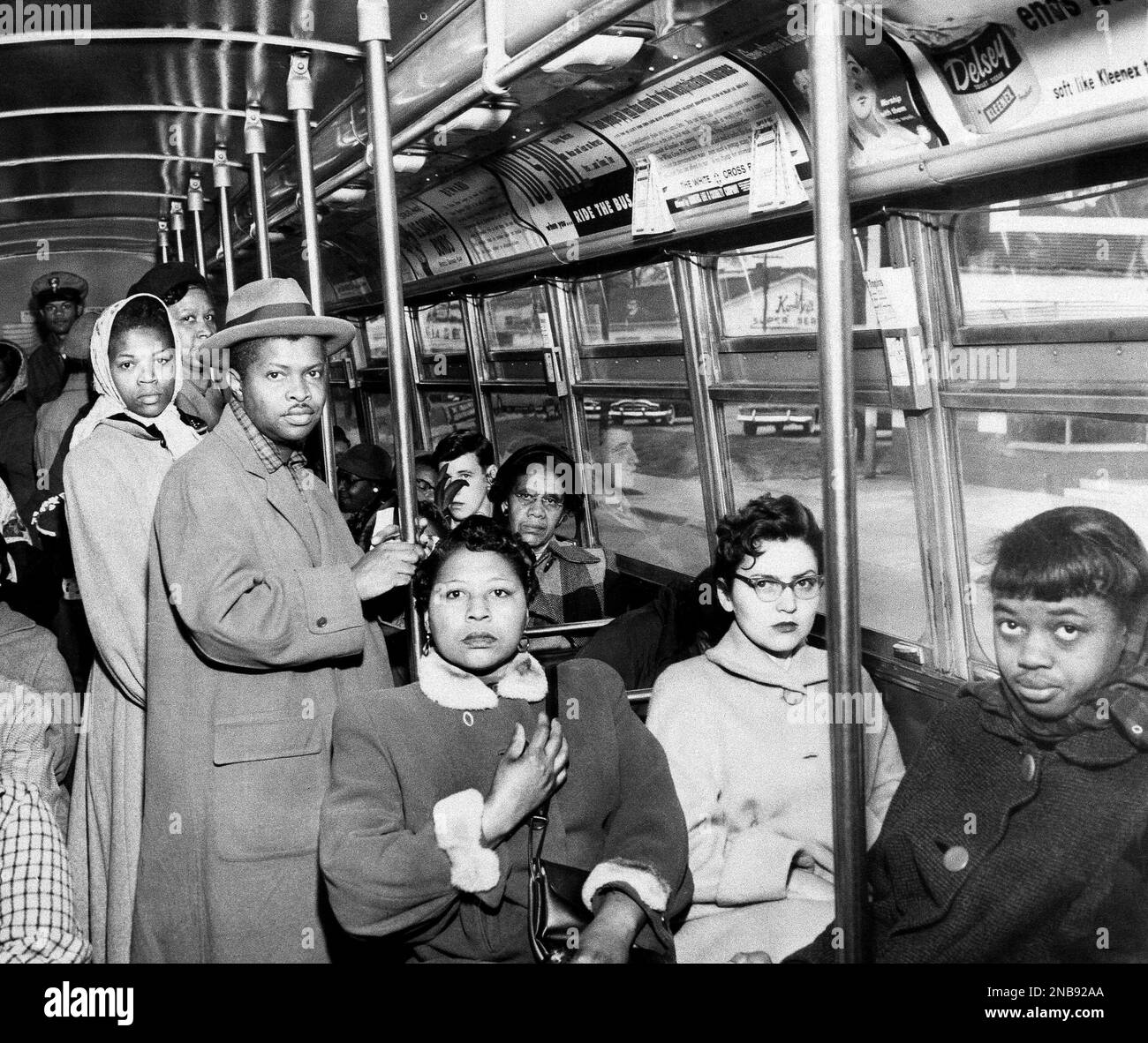 White and black passengers sat side by side in Norfolk buses, April 24 ...