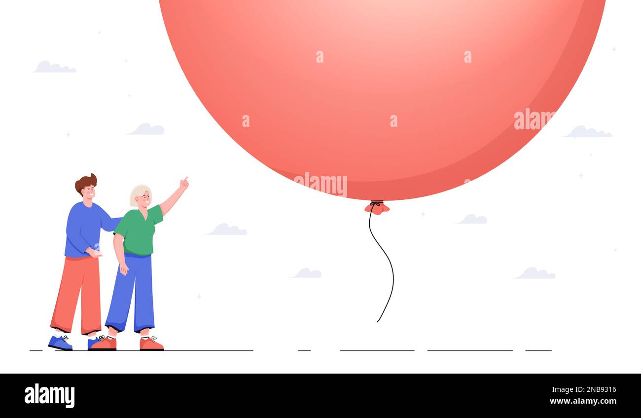 Bebt balloon ready to burst Stock Vector Image & Art - Alamy