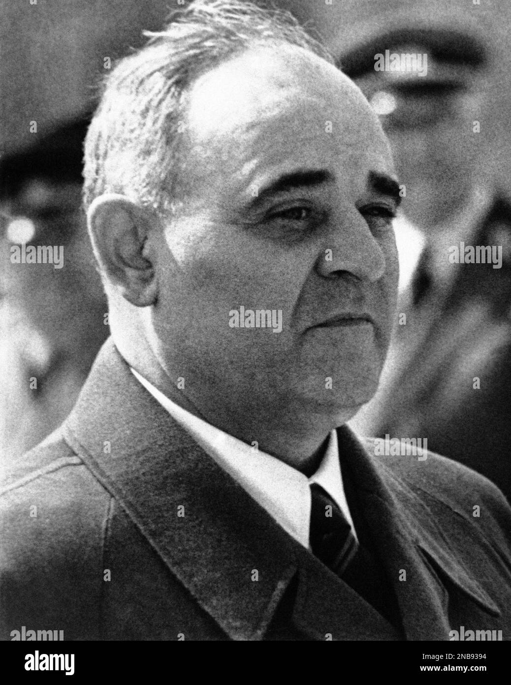 The head of the Romanian Communist Party, Gheorghe Gheorghiu-Dej, on ...