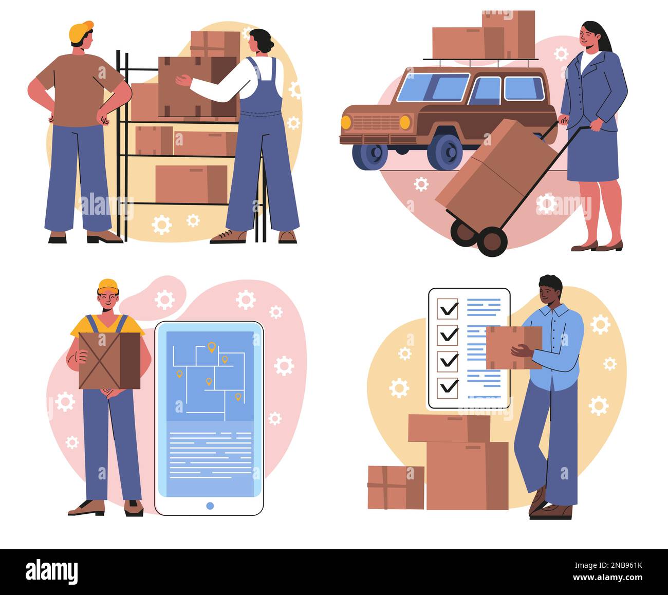 Global logistics concept Stock Vector Image & Art - Alamy