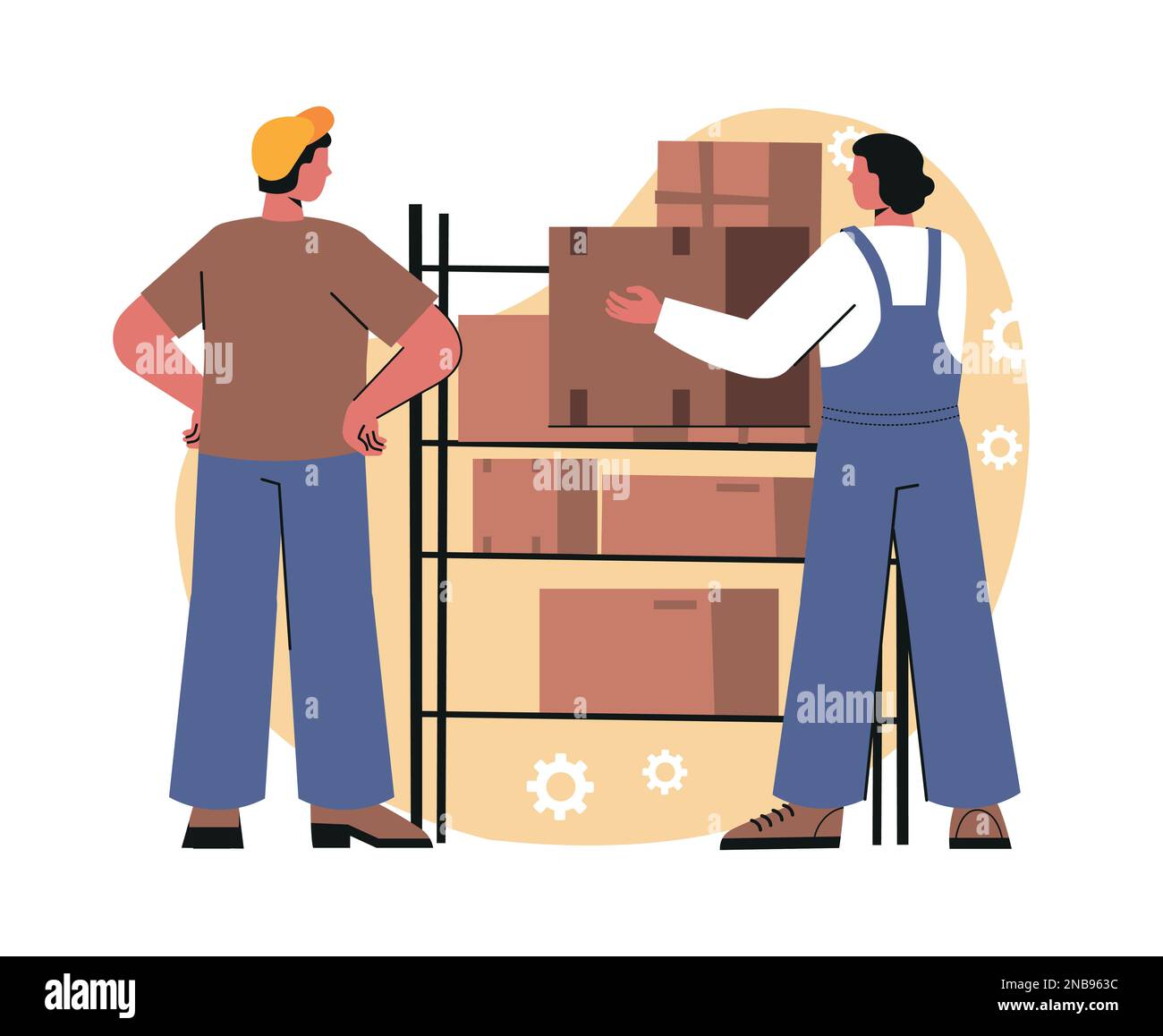 Staff logistics Cut Out Stock Images & Pictures - Alamy