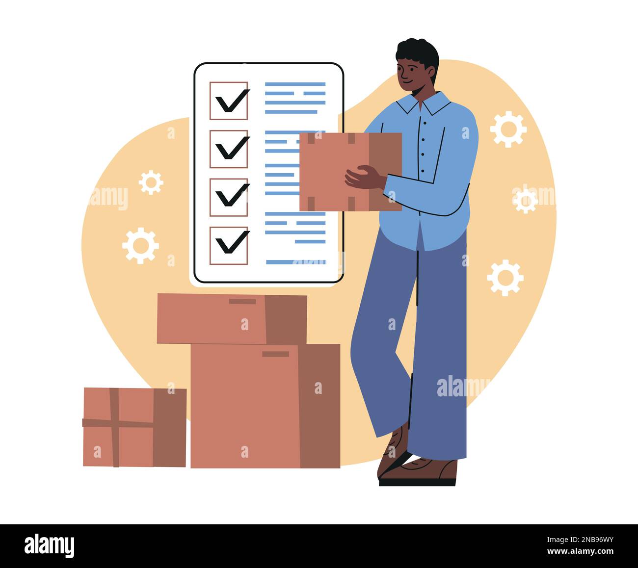 Logistic transportation concept poster Cut Out Stock Images & Pictures ...