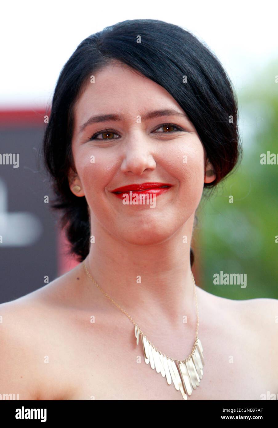 Actress Sharon Tal arrives for the screening of the movie The Exchange ...