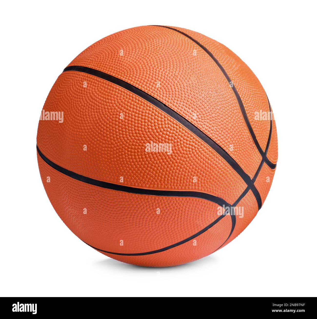 New orange basketball ball isolated on white Stock Photo - Alamy