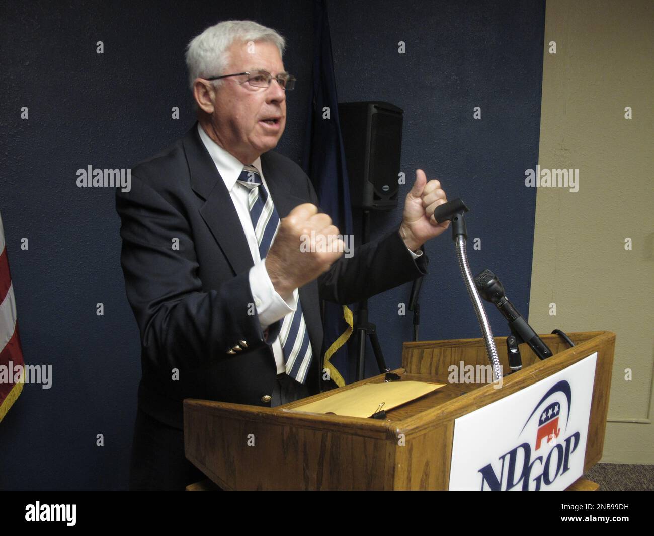 North Dakota state Sen. Rich Wardner, a Republican from Dickinson, N.D ...