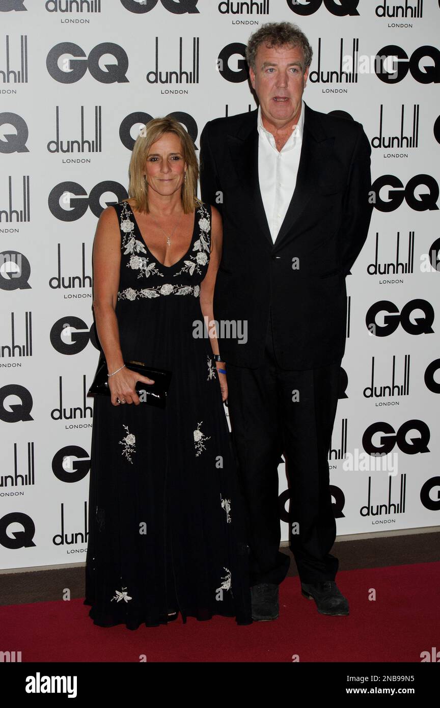 Jeremy Clarkson and Frances Clarkson arrive for the GQ Men of the Year ...