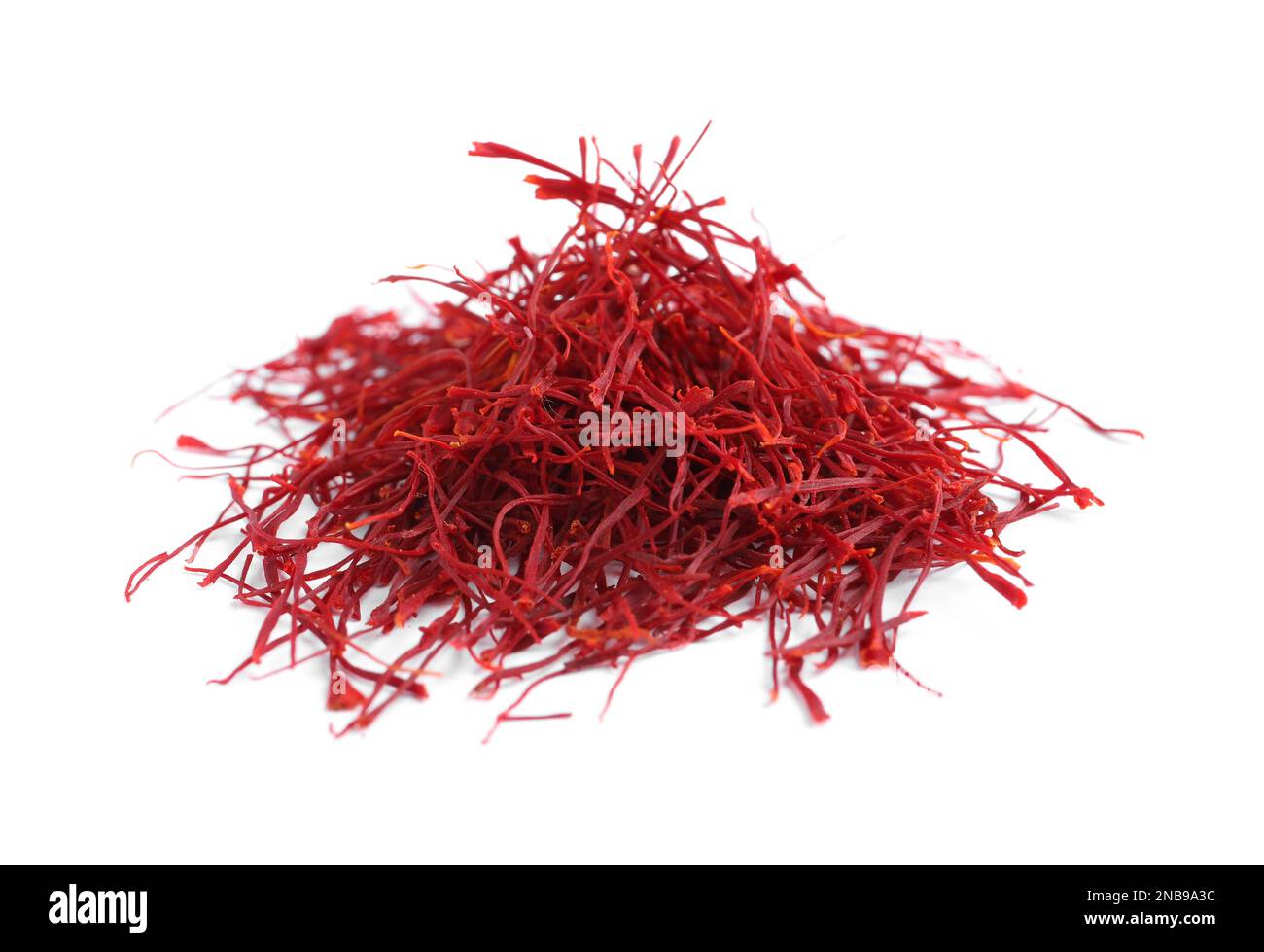 Pile of dried saffron isolated on white Stock Photo - Alamy