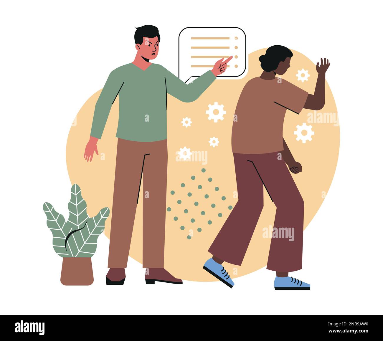 Rudeness illustration hi-res stock photography and images - Alamy