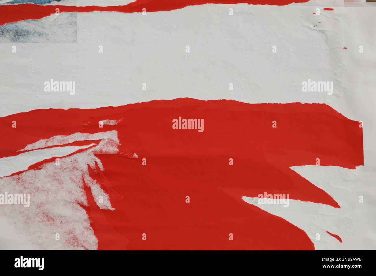 Different creased torn paper posters as background Stock Photo - Alamy