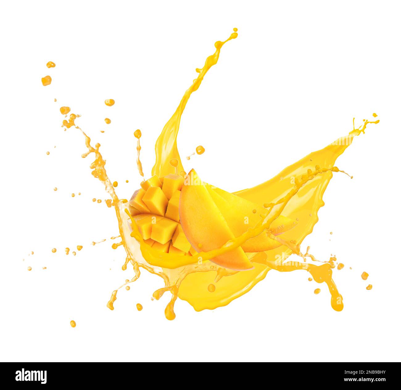 Mango milk splash fruit hi-res stock photography and images - Alamy
