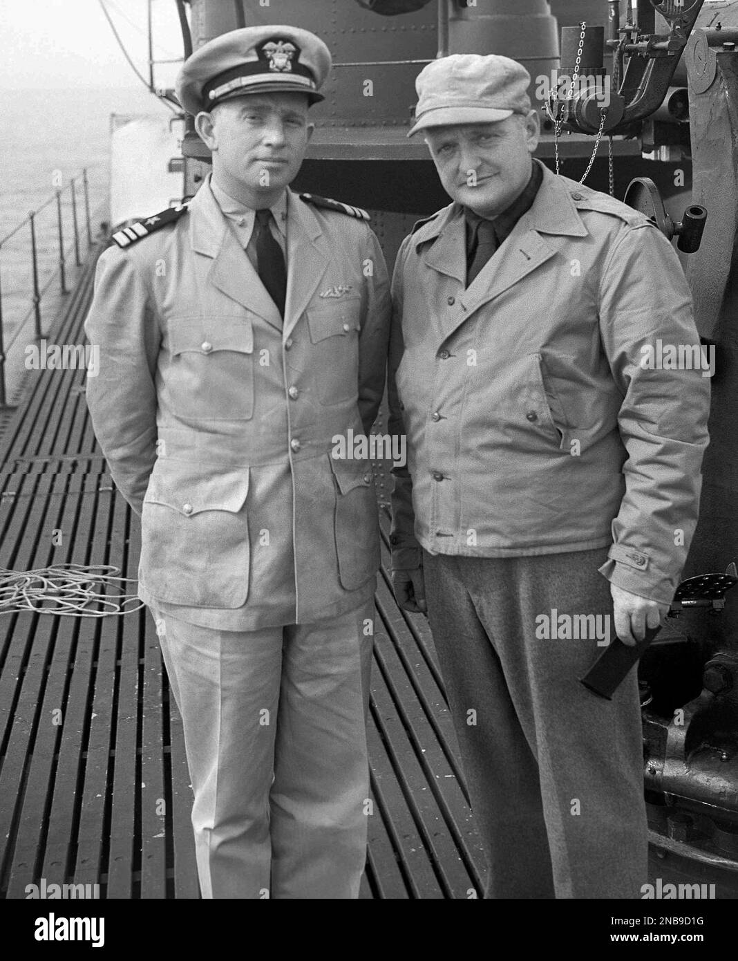 Lieut. Commander Ralph Lynch and Carl Nesensohn, Wide World ...