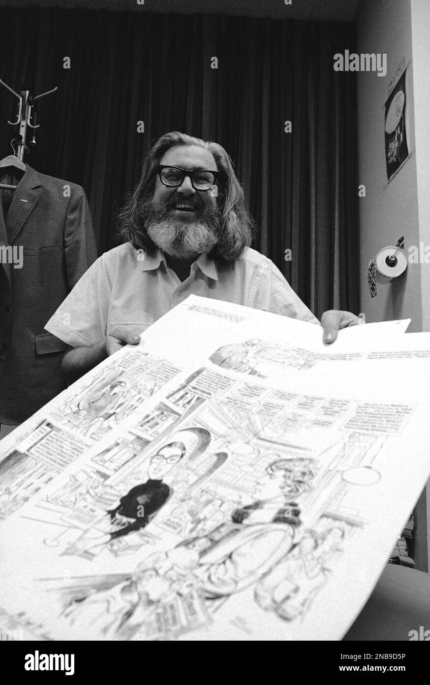 William Gaines publisher of MAD magazine in 1970. Location unknown. (AP ...