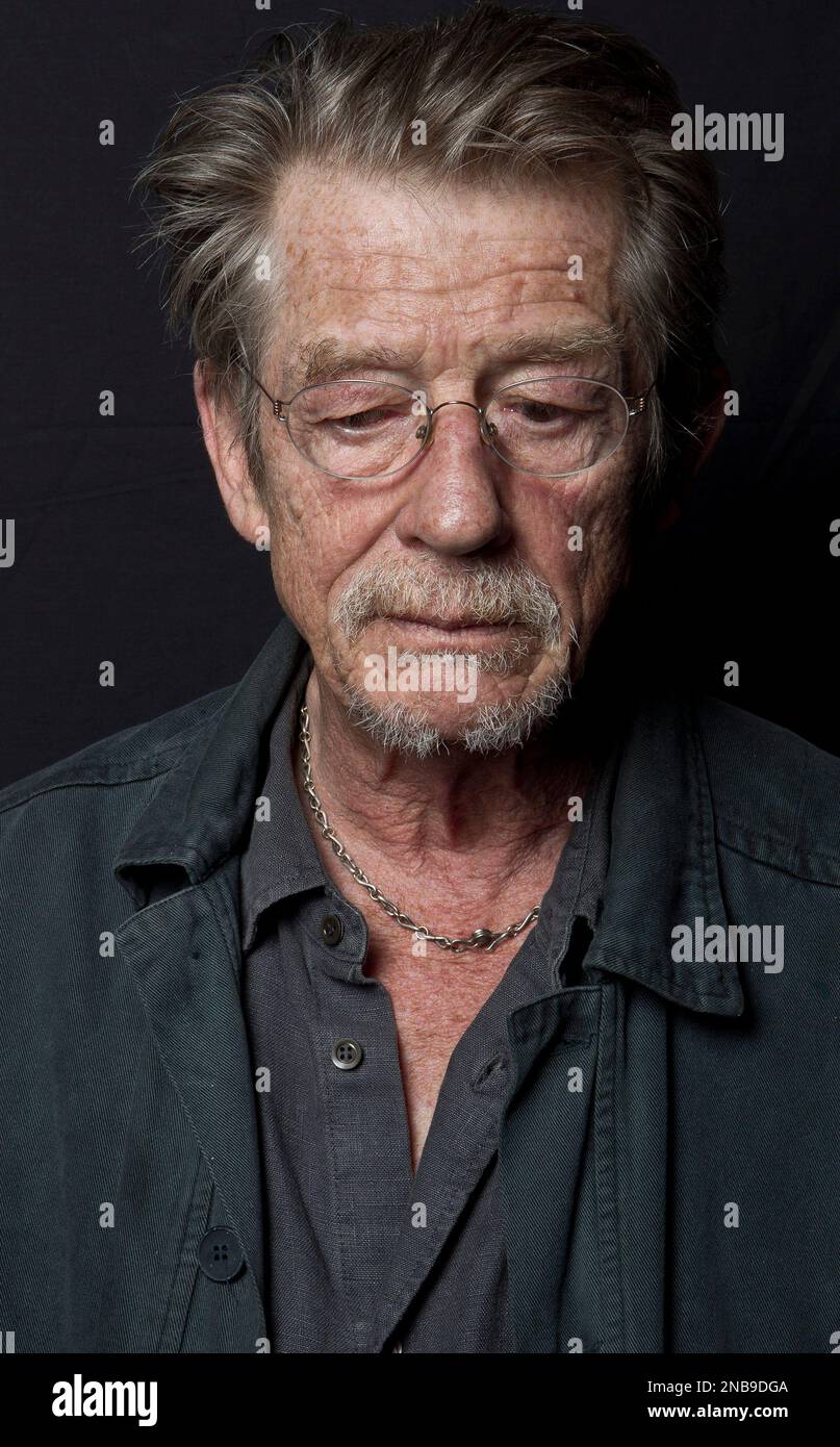 British actor John Hurt poses for portraits at the Venice Film Festival ...