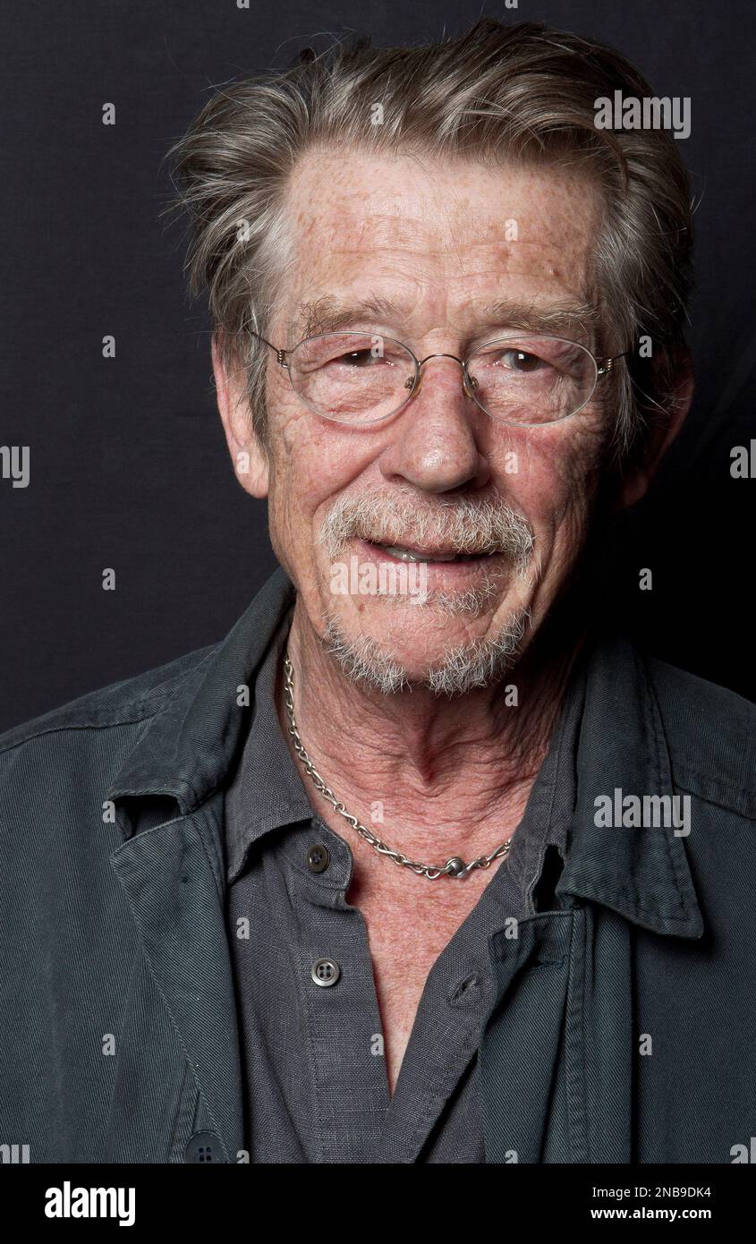 British actor John Hurt poses for portraits at the Venice Film Festival ...