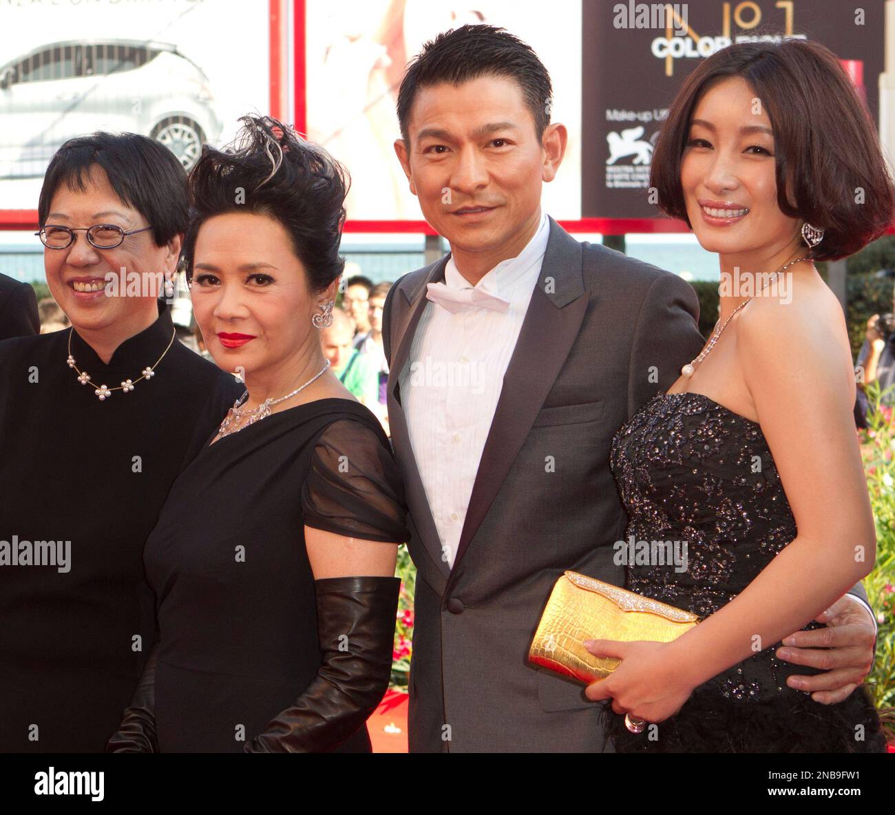 From left, director Ann Hui, actress Deanie Ip, actor Andy Lau and ...