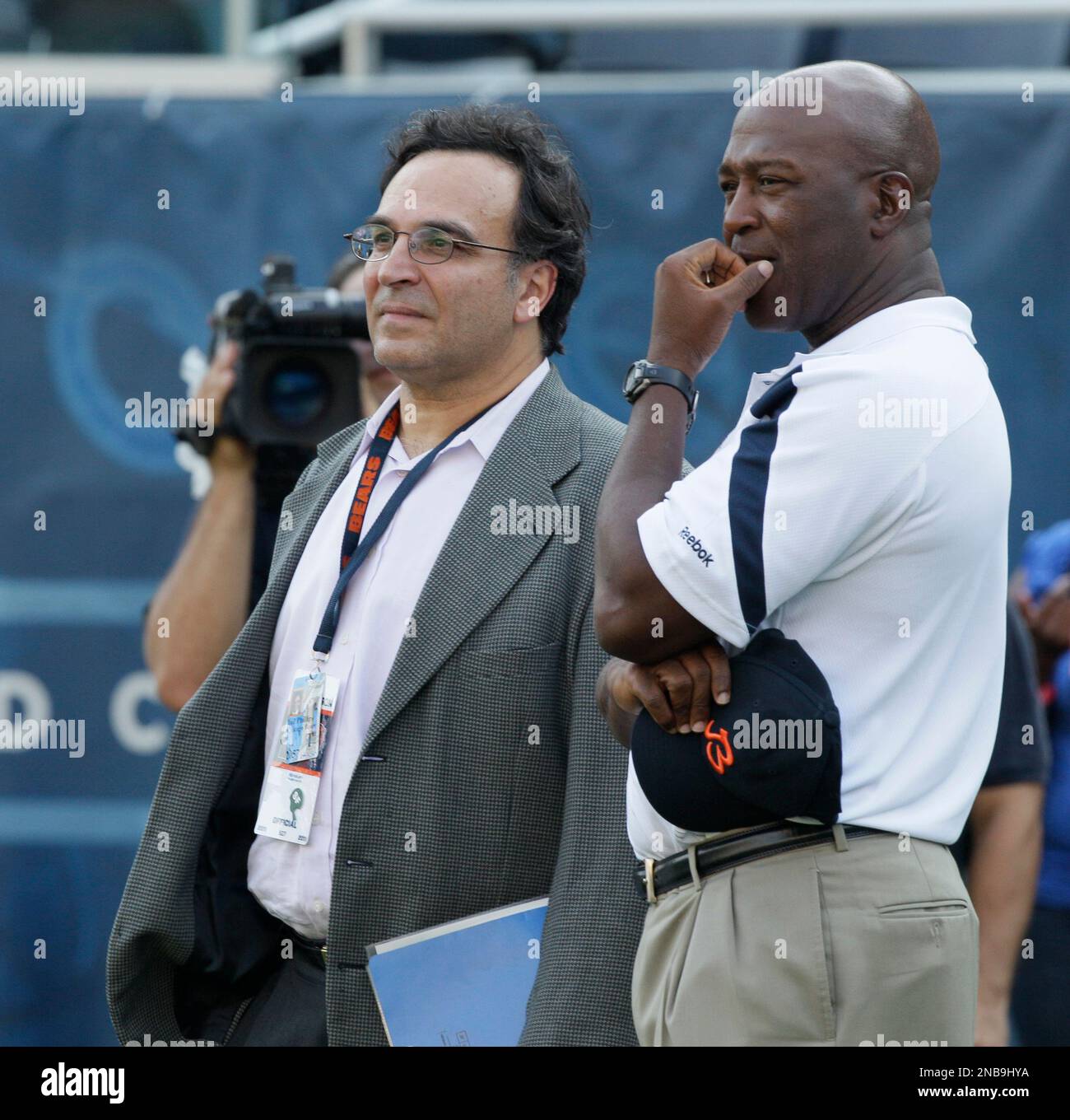 Chicago Bears president and CEO Ted Phillips, left, and head coach ...