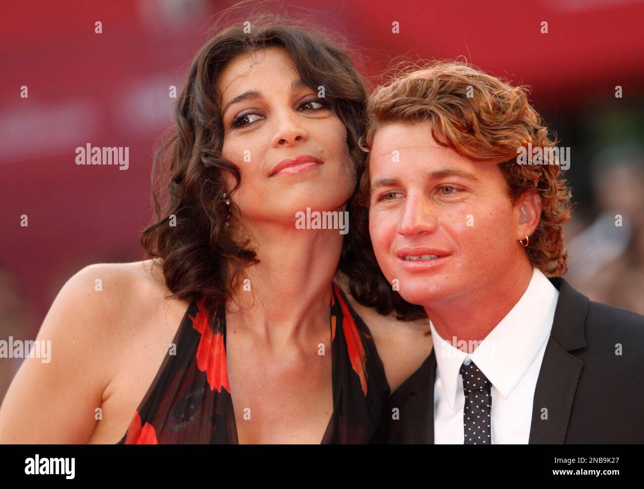 Actors Donatella Finocchiaro, left, and Filippo Pucillo arrive for the ...