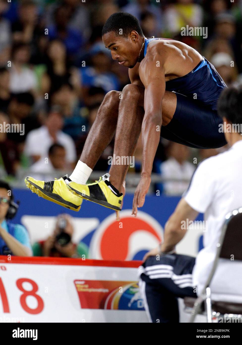 USA's Christian Taylor competes on his way to winning the gold medal in ...