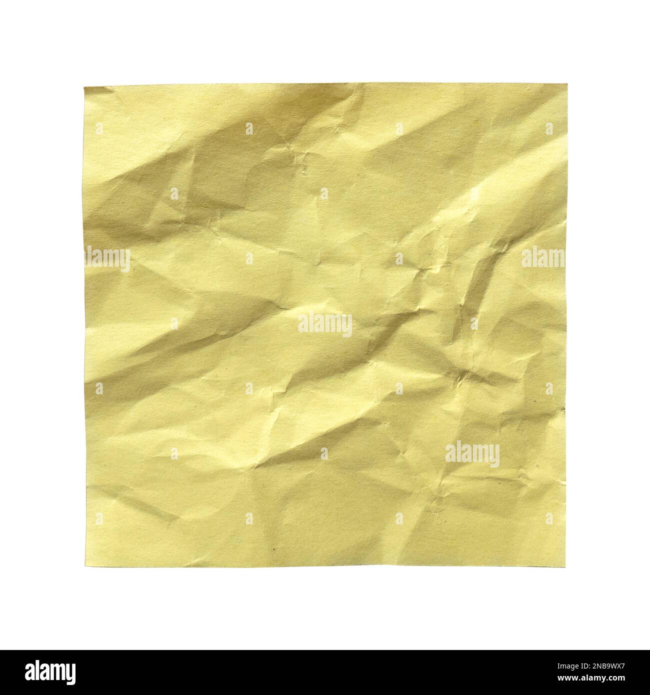 Yellow paper note memo wrinkled poster template. A poster mockup ...