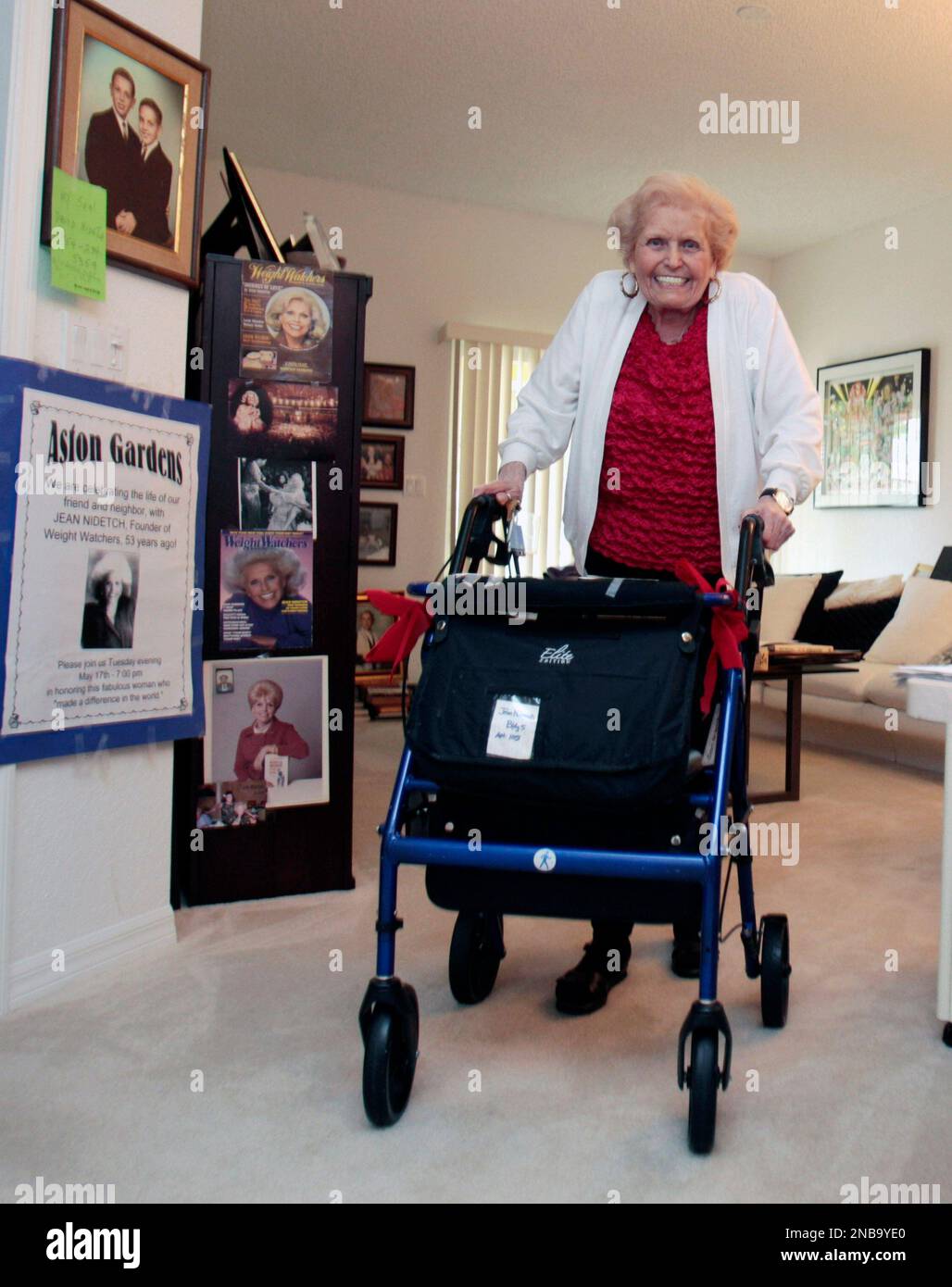 In this photo taken Monday, July, 18, 2011, Jean Nidetch, founder of ...