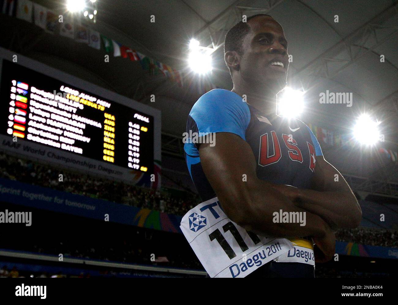 USA's Dwight Phillips celebrates after winning the gold medal in the ...
