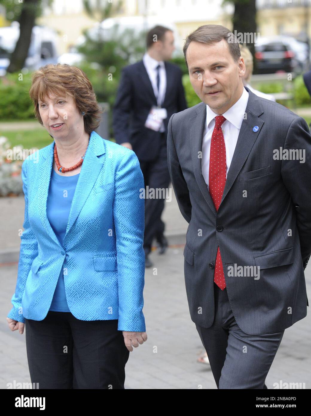 European Union Foreign Policy chief Catherine Ashton, left, and Polish ...