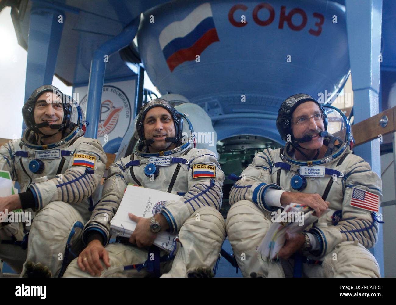 Members of the next expedition to the International Space Station, U.S ...