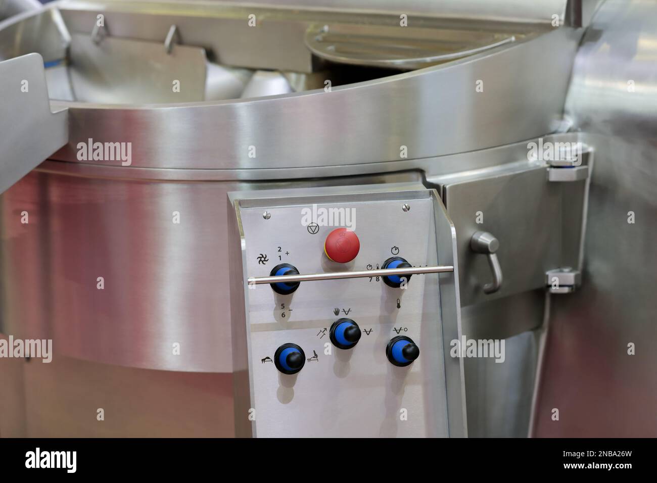 Vacuum cutter machine with cooking function. Selective focus Stock ...