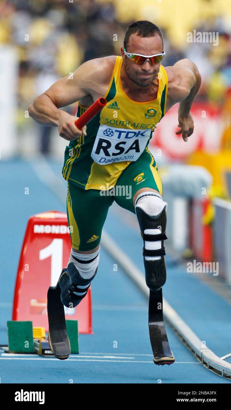 FILE - The Sept. 1, 2011 file photo shows South Africa's Oscar ...