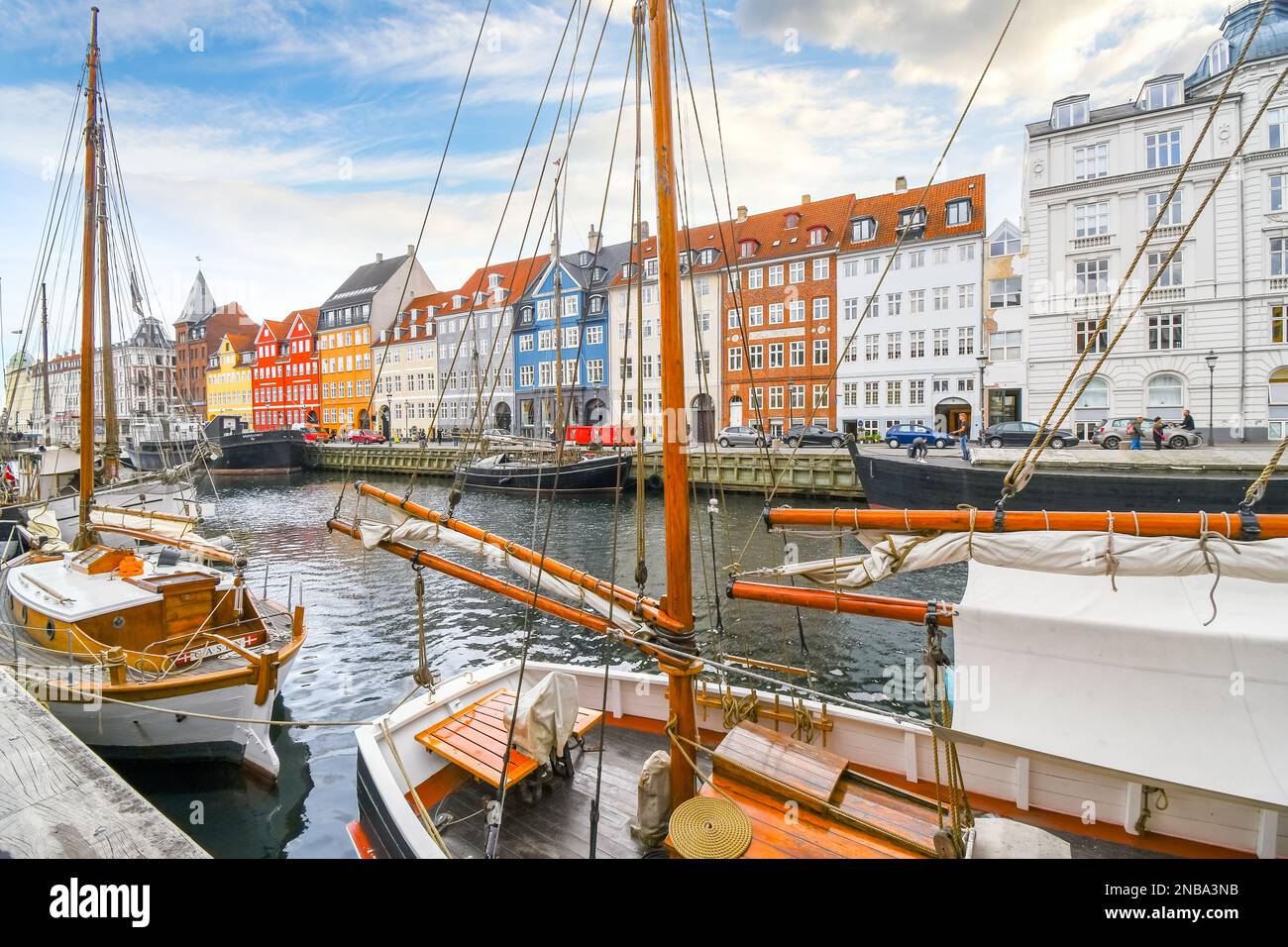 Denmark copenhagen nyhavn district on hi-res stock photography and ...
