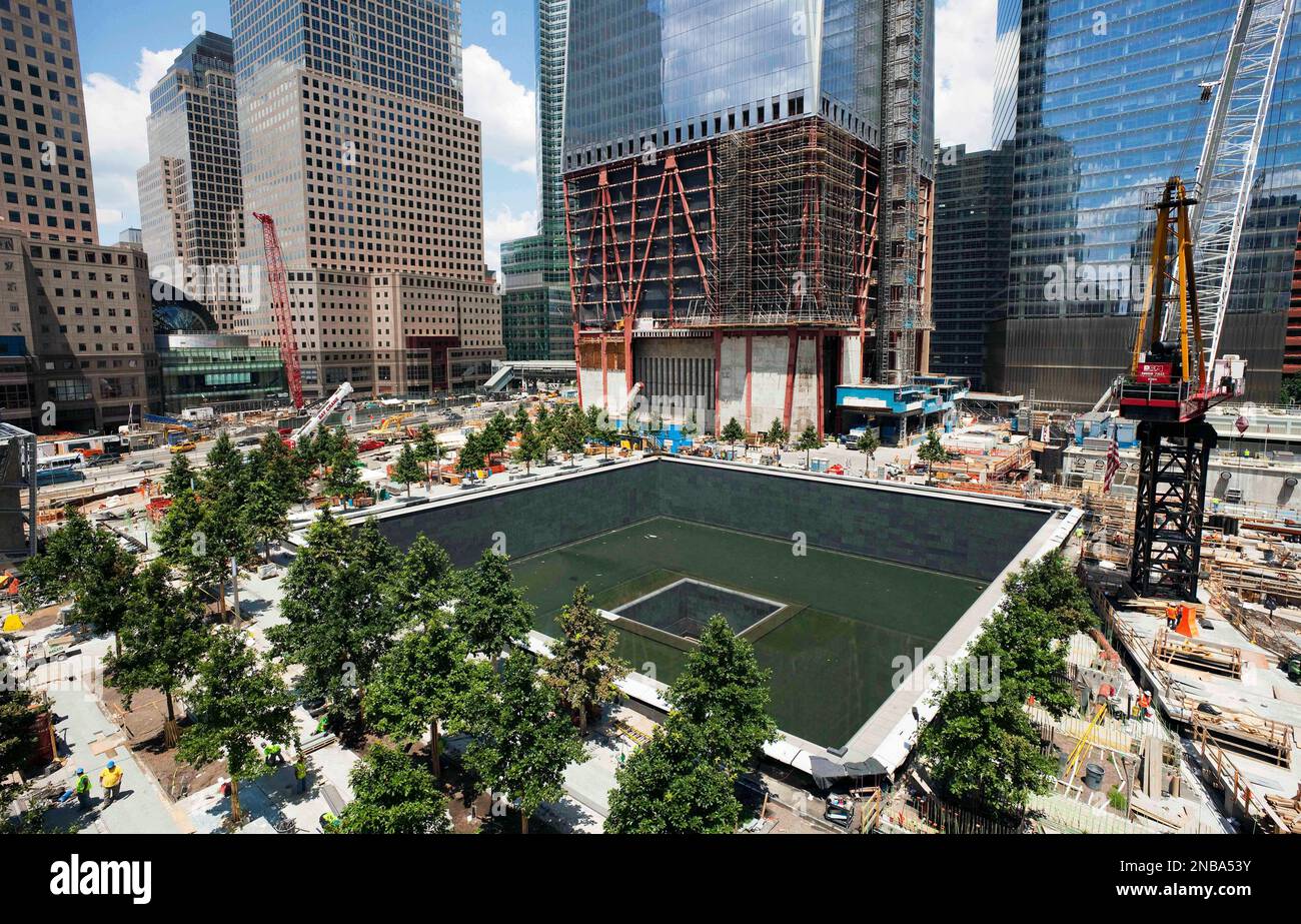 FILE - In this July 15, 2011 file photo, work continues on the National ...