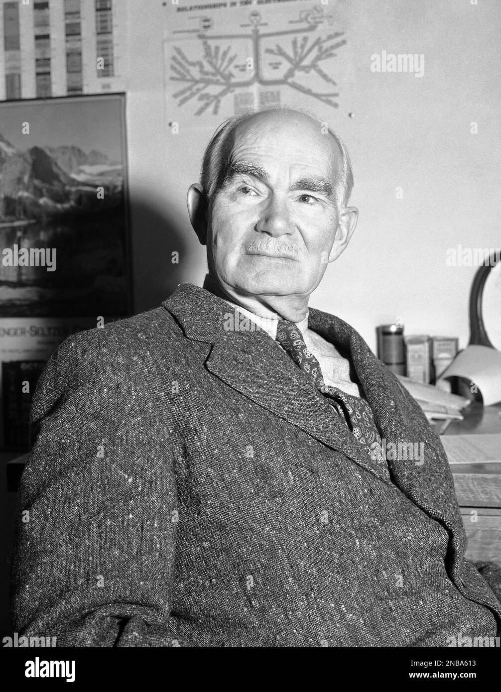 Lee De Forest, inventor and wireless telegraphy pioneer, at Los Angeles ...