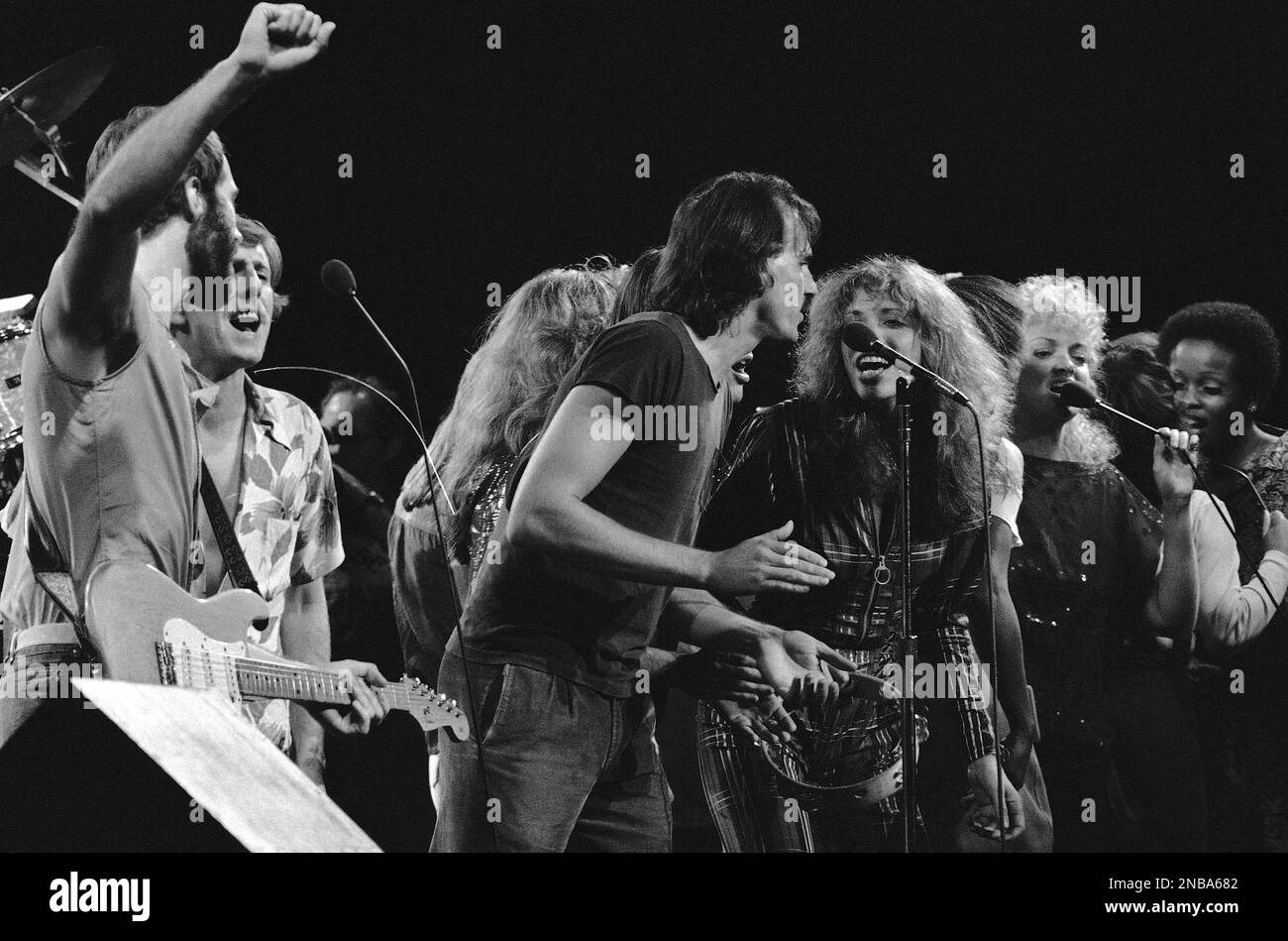 John Hall, Graham Nash, James Taylor, Jackson Browne and Carly Simon ...