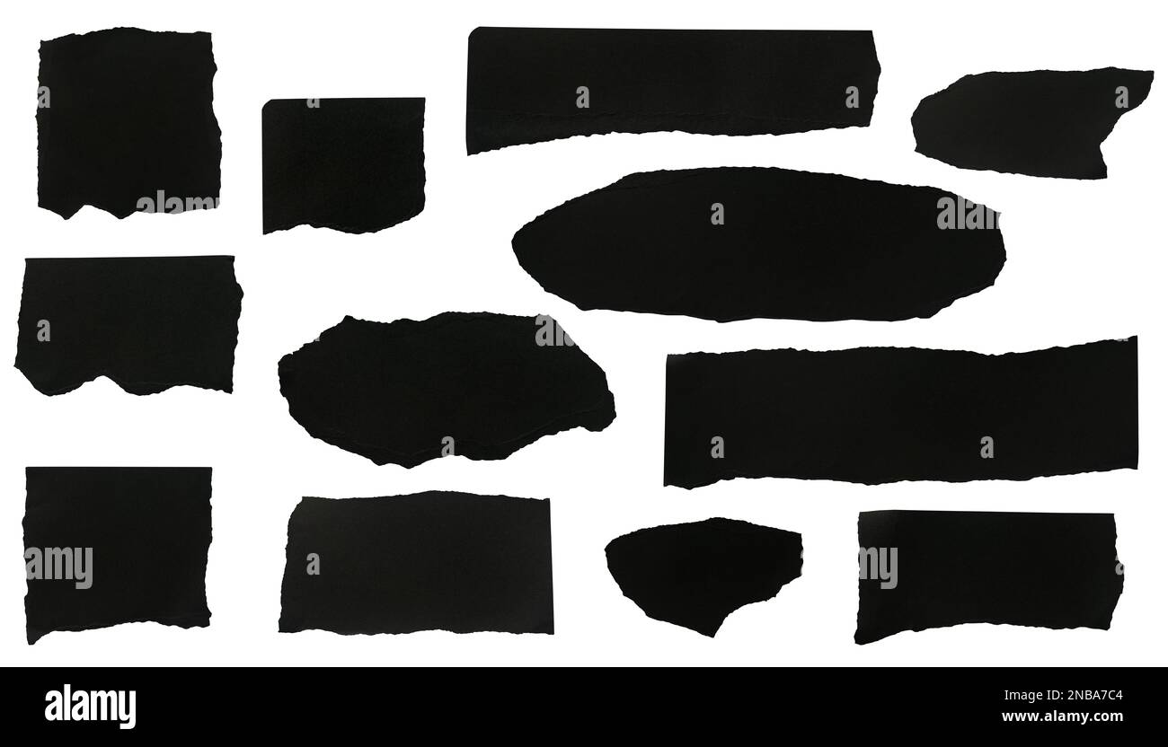 Black jagged shapes Cut Out Stock Images & Pictures - Alamy